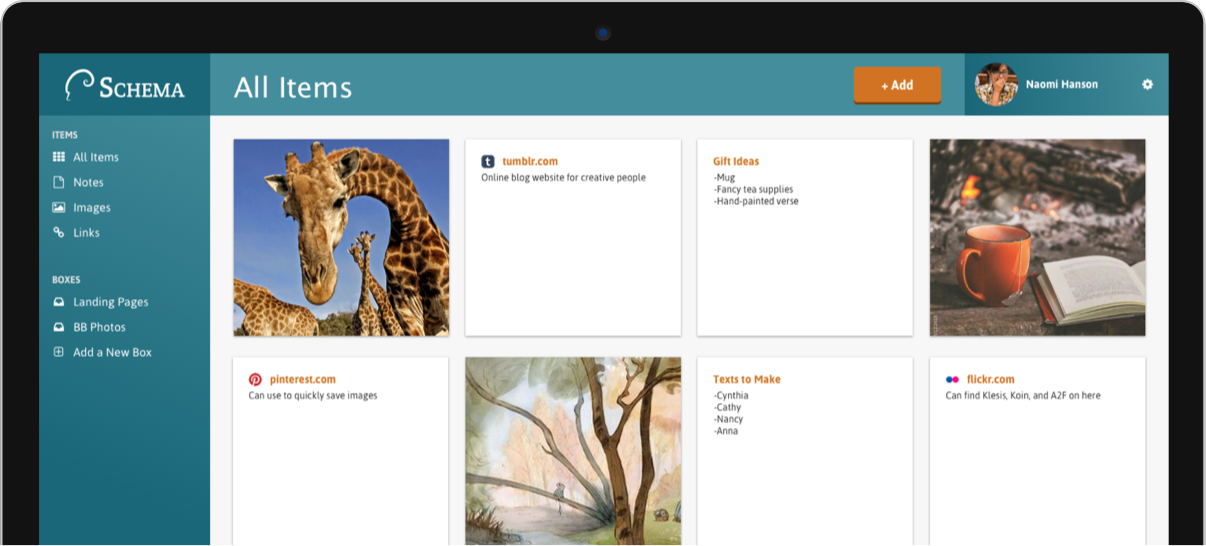 Save. Share. Collaborate. | Schema
